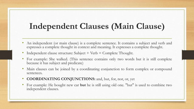 Types of Clauses in English Grammar | PPTX | Programming Languages | Computing