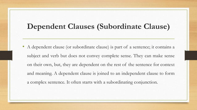Types of Clauses in English Grammar | PPTX | Programming Languages ...