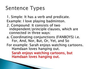 Types of clauses | PPTX