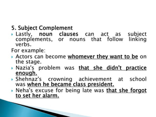 Types of clauses | PPTX