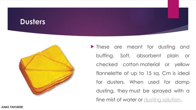 Types of Cleaning Cloths SEM I housekeeping.pptx