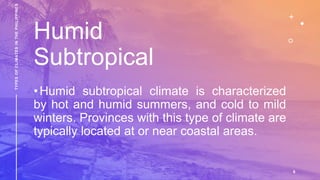 Types of Climates in the Philippines.pptx | Weather | Science