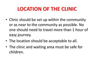 Type of clinics in community | PPTX