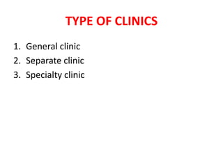 Type of clinics in community | PPTX
