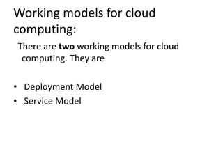 Types of cloud computing | PPTX | Cloud Computing | Internet