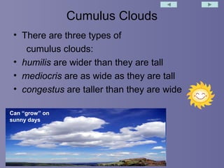Typesof clouds | PPT | Weather | Science