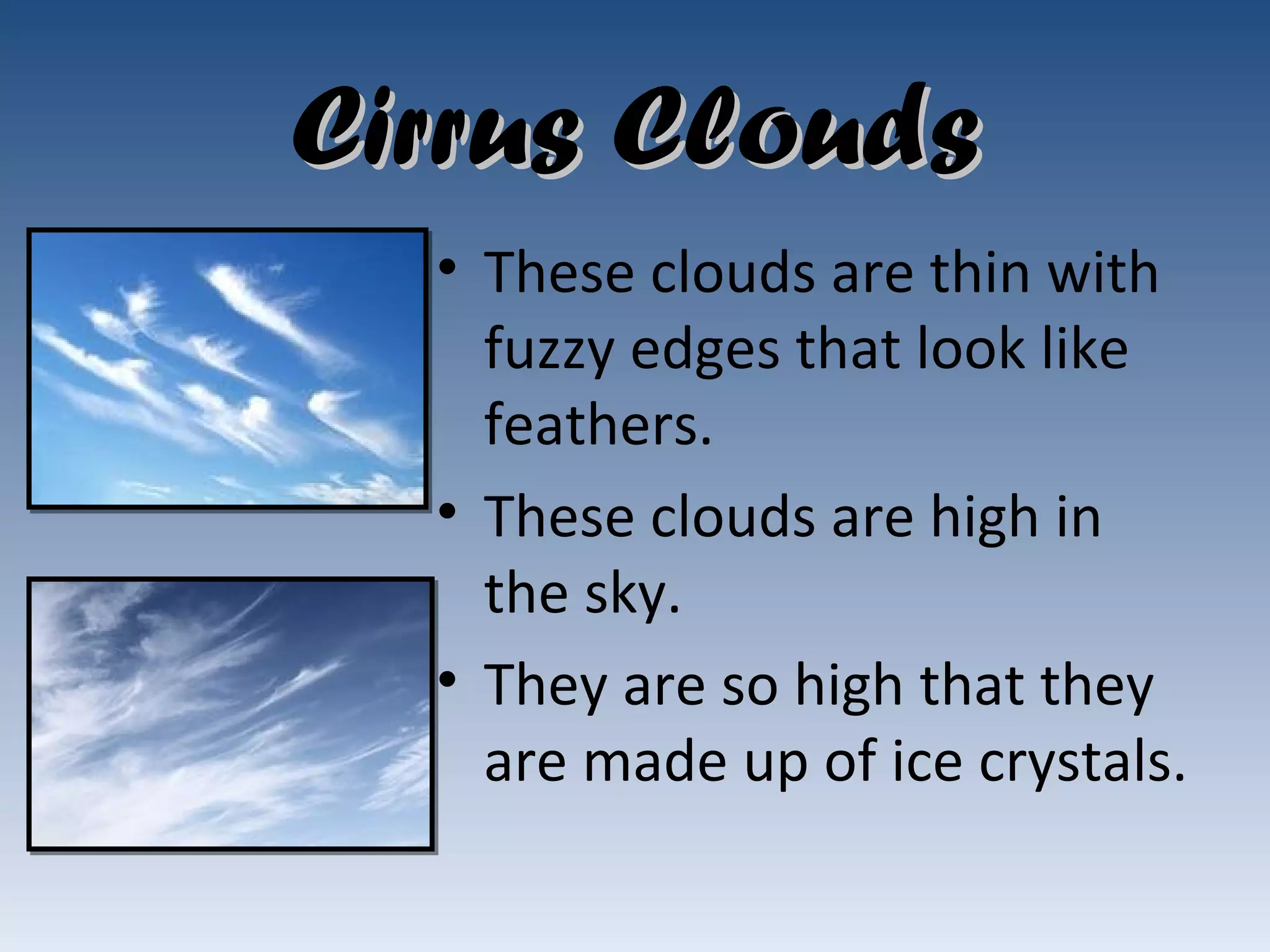 Types of Clouds | PPT