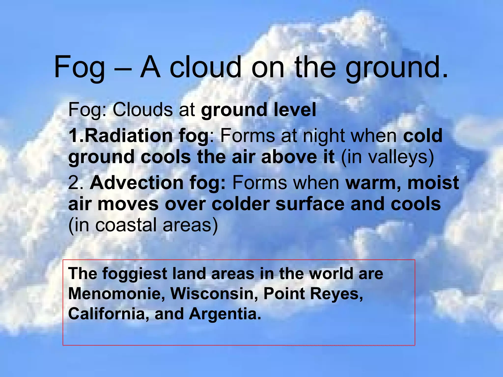 Types of clouds | PPT