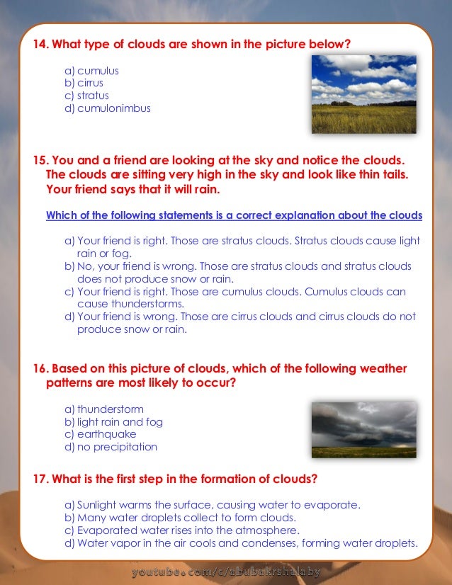Types of clouds | PDF