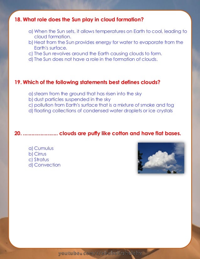 Types of clouds | PDF
