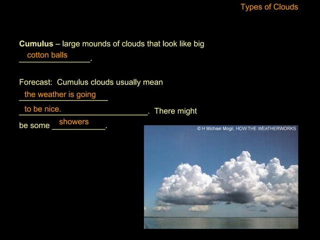 Types of clouds (notes&quiz) | PPT