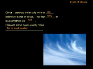 Types of clouds (notes&quiz) | PPT