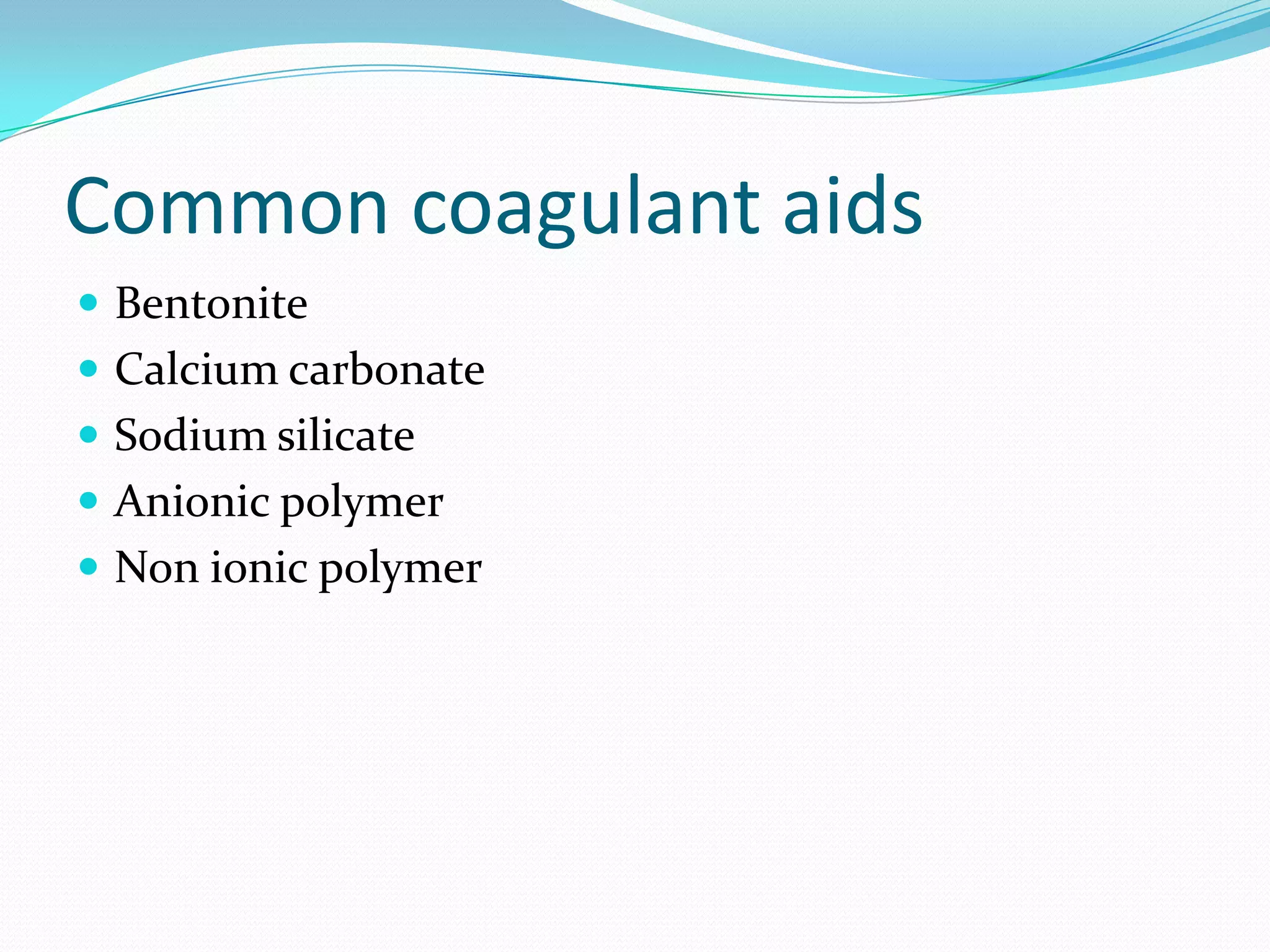 Types of coagulants | PPTX