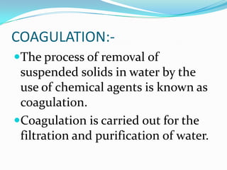 Types of coagulants | PPTX