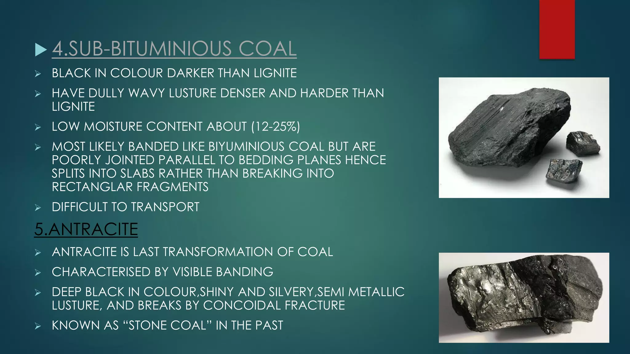 Types of coal | PDF | Geology | Science