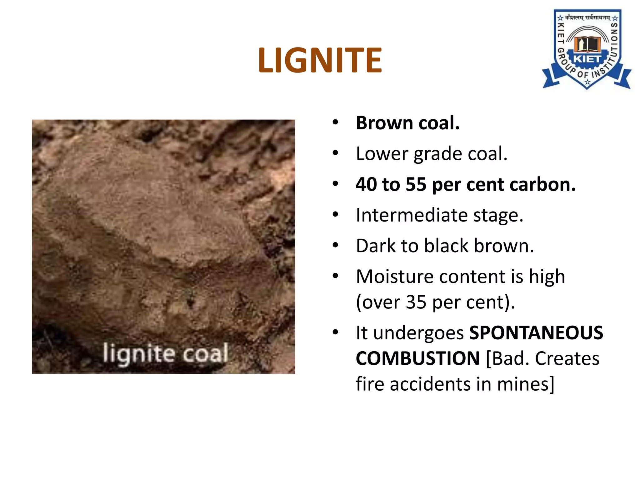 Types of coal, ranking of coal and their properties.pptx