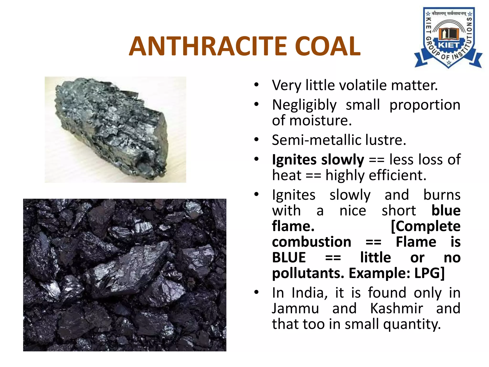 Types of coal, ranking of coal and their properties.pptx