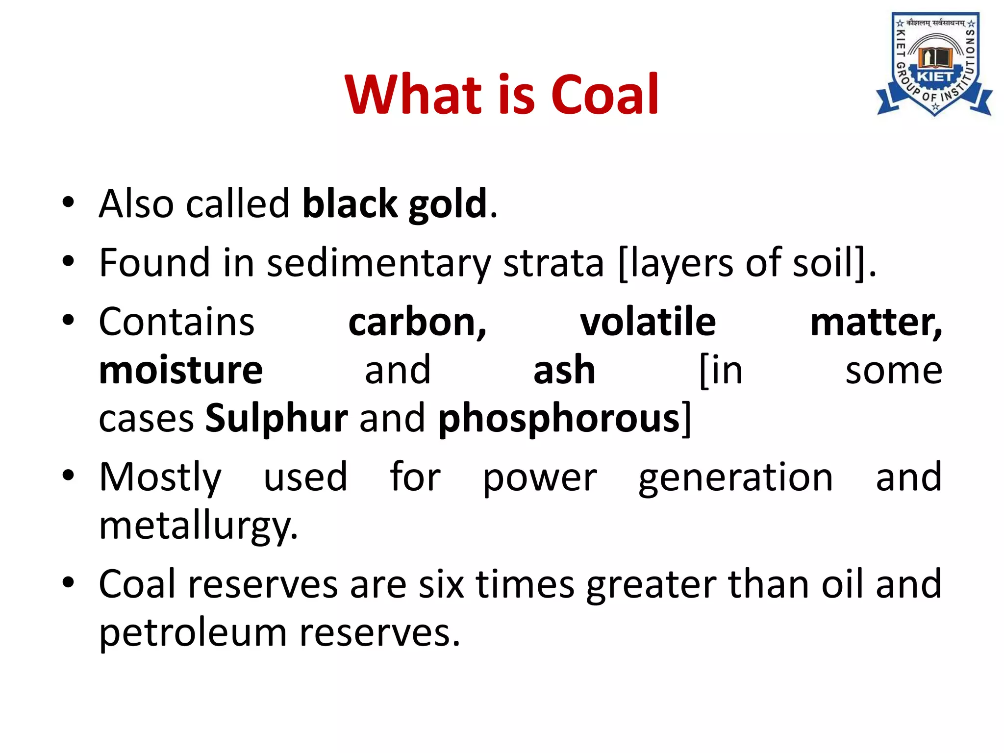 Types of coal, ranking of coal and their properties.pptx