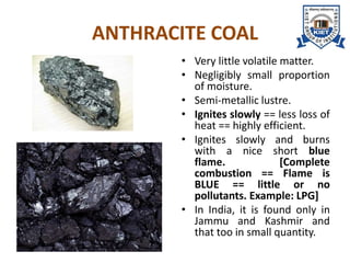 Types of coal, ranking of coal and their properties.pptx