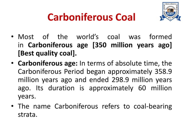 Types of coal, ranking of coal and their properties.pptx | Science