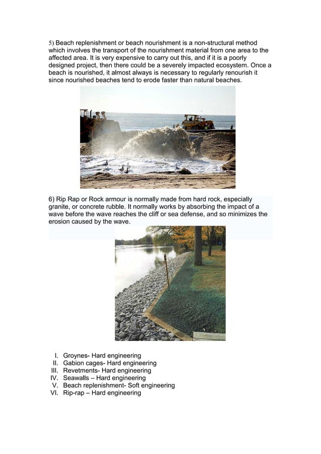Types of coastal protection | DOC