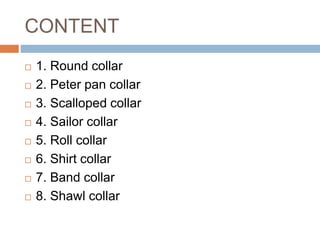 Types of collar | PPTX