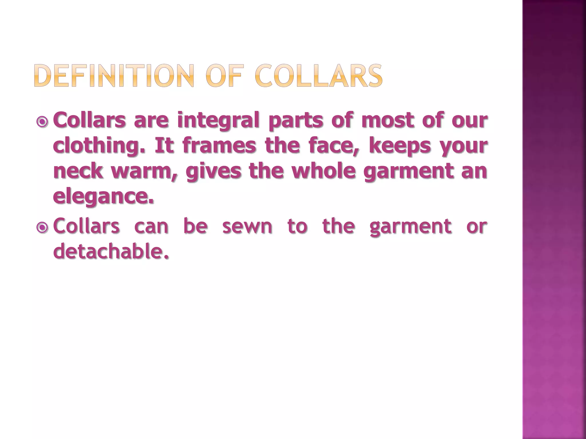 Types of collar | PPTX