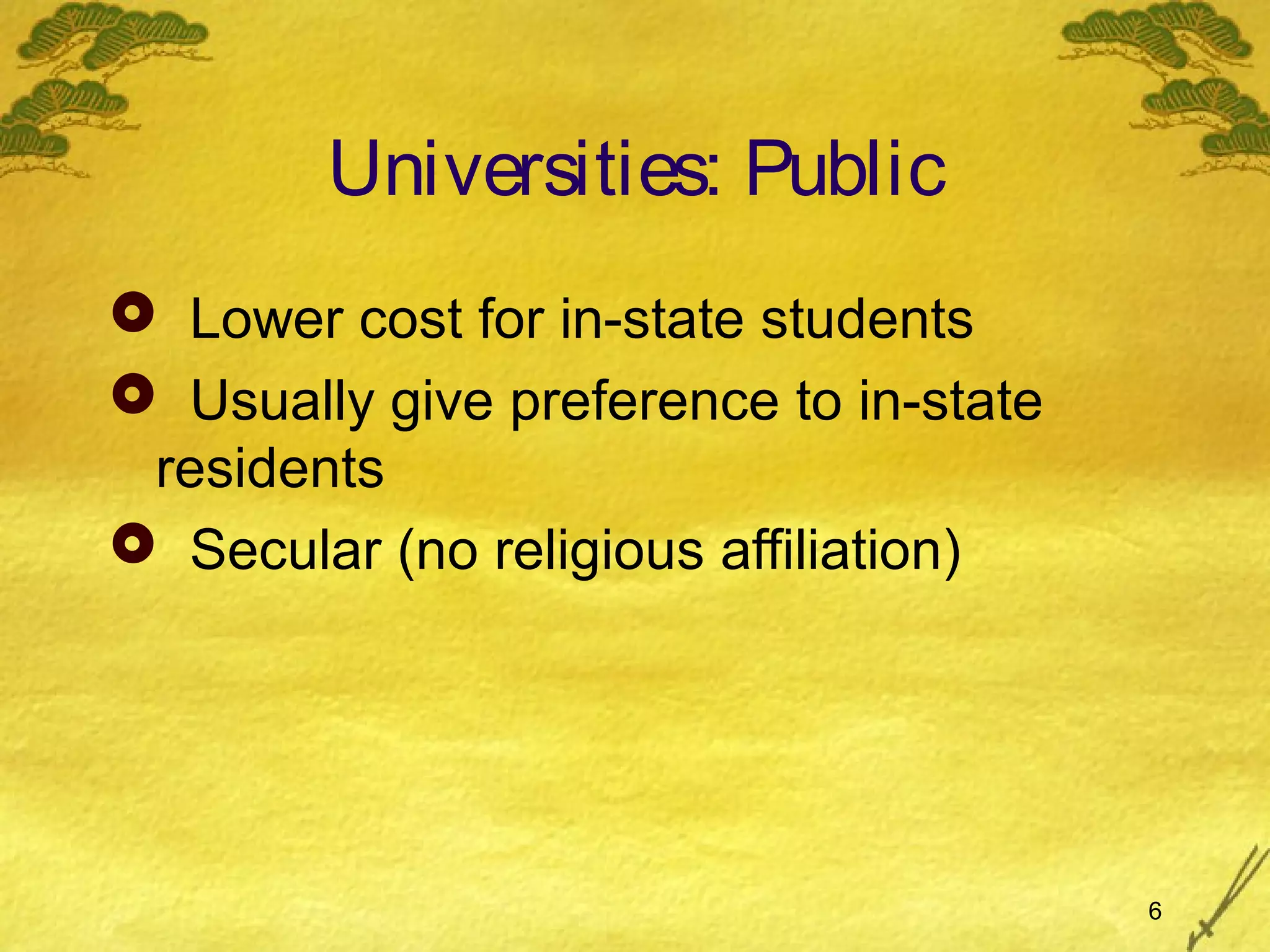 Types of colleges and universities | PPT