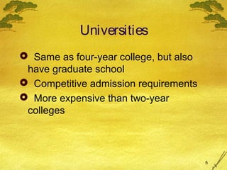 Types of colleges and universities | PPT