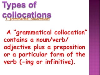 Types of collocations | PPT