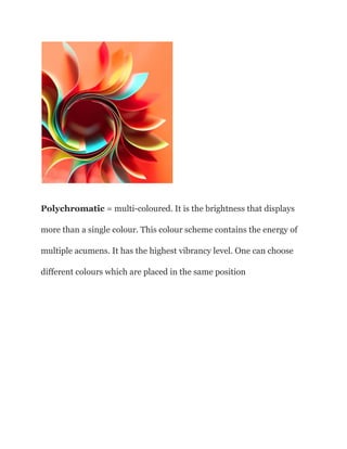 Types of Colour Schemes | PDF