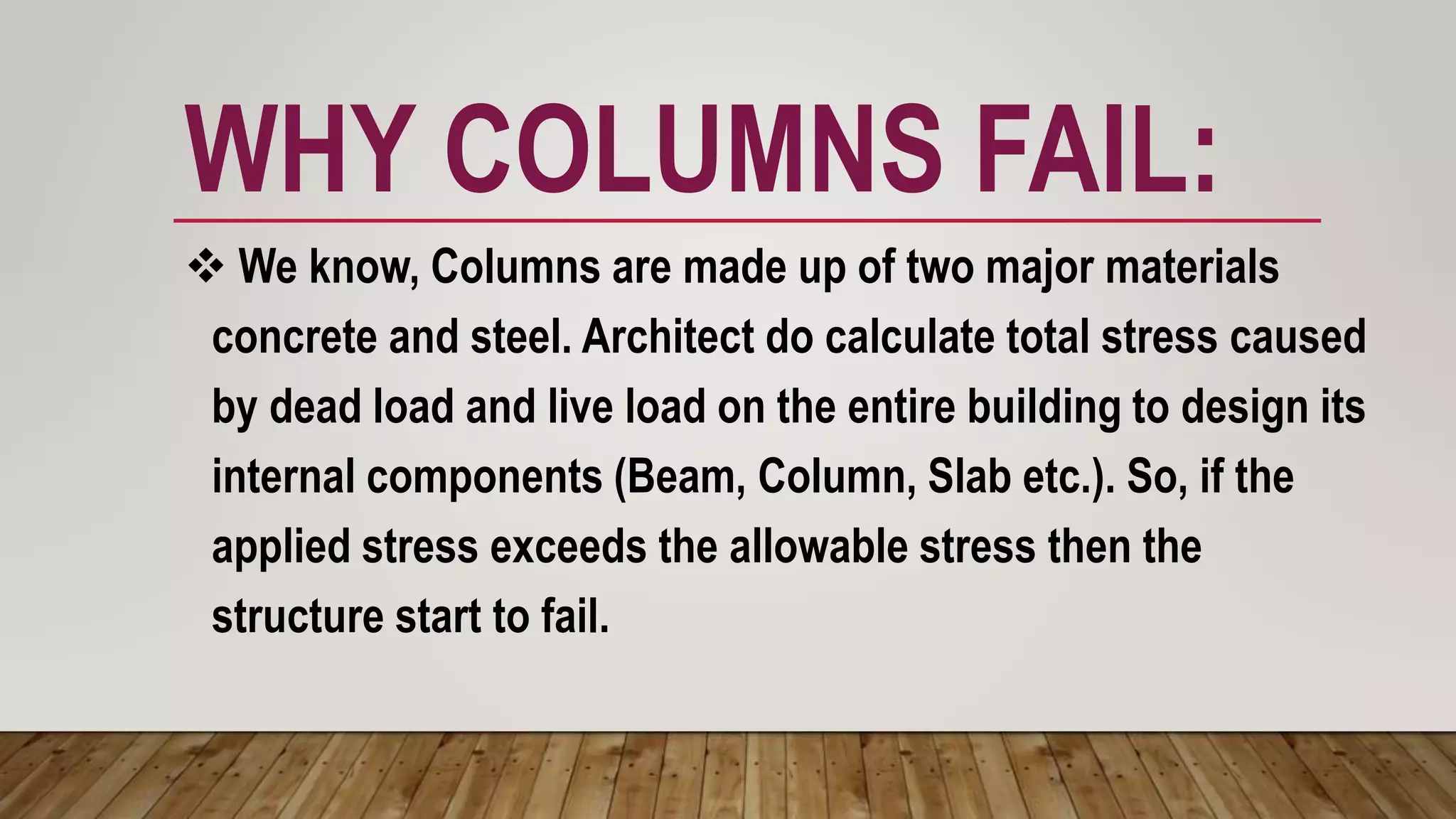Types of column failure | PPTX