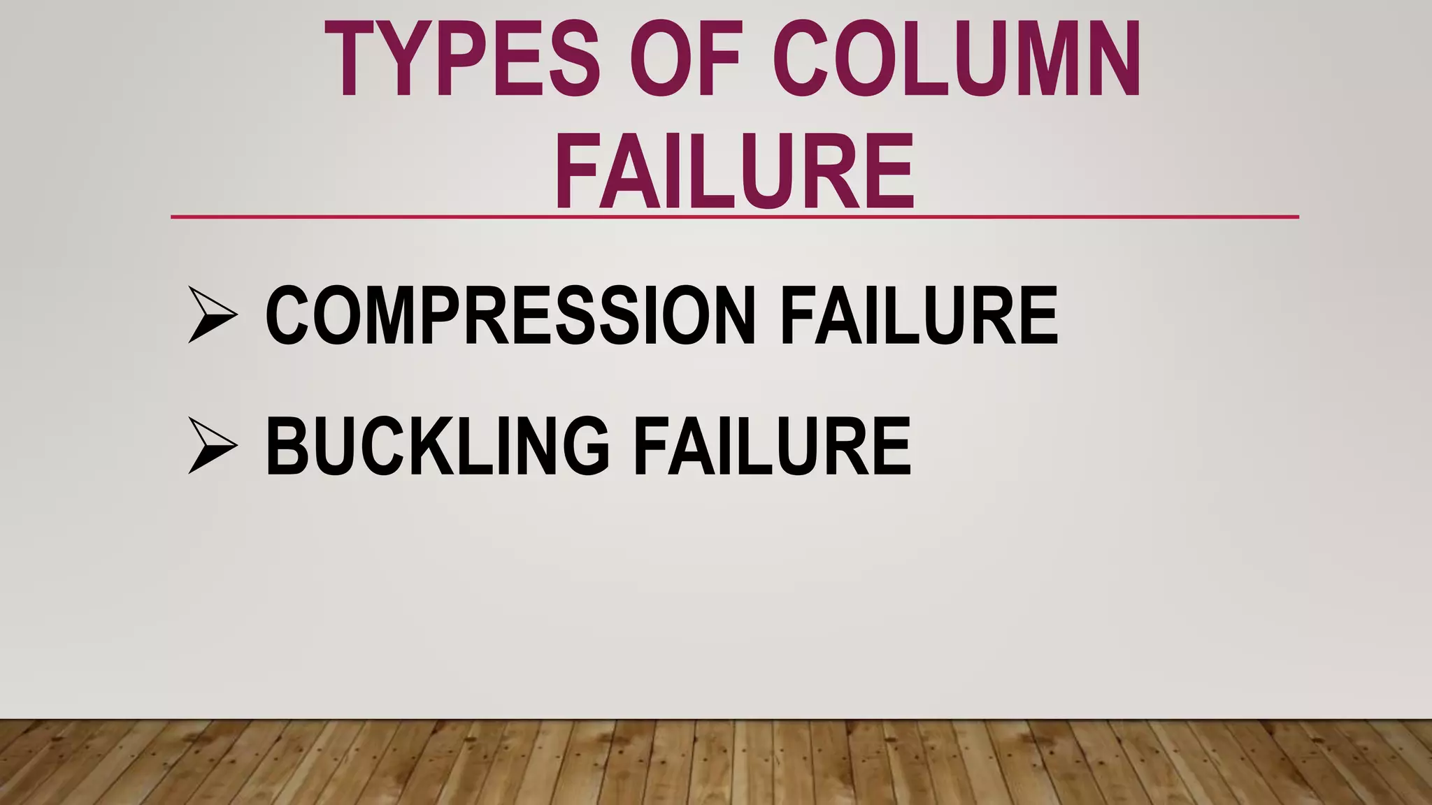 Types of column failure | PPTX