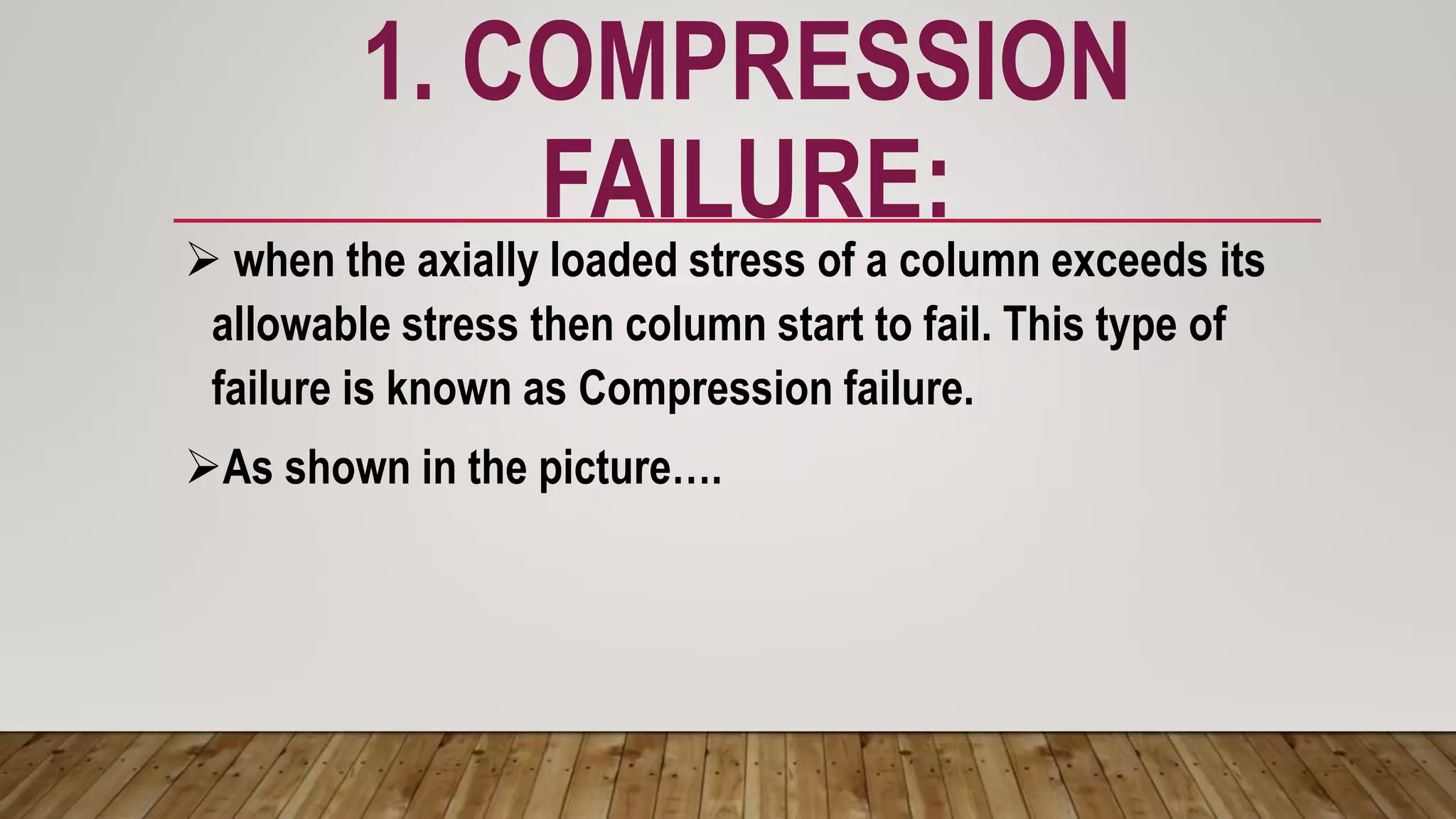 Types of column failure | PPTX