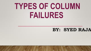 Types of column failure | PPTX