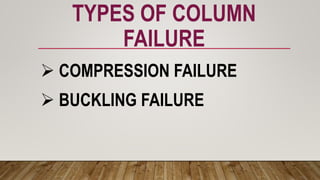 Types of column failure | PPTX