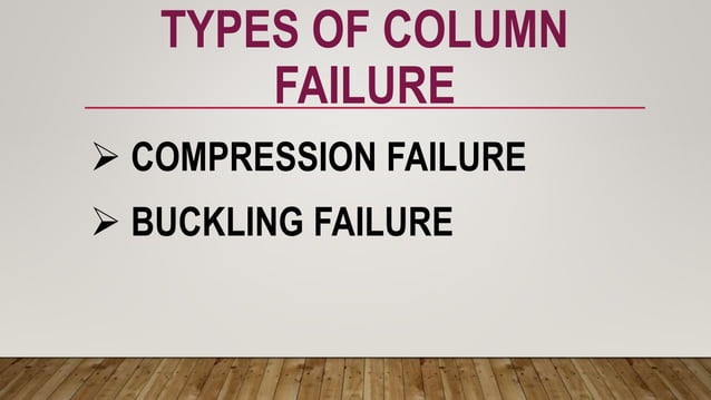Types of column failure | PPTX