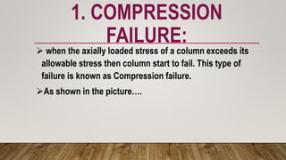 Types of column failure | PPTX
