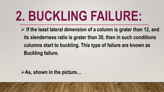 Types of column failure | PPTX