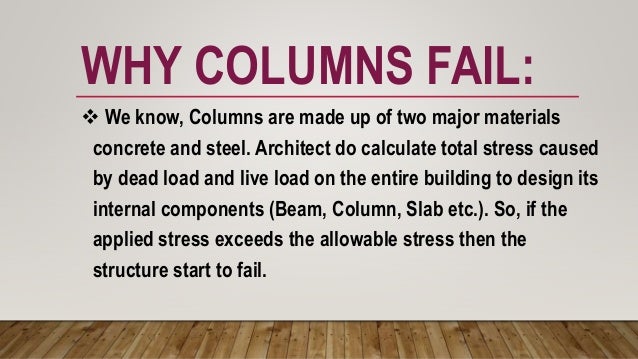 Types of column failure
