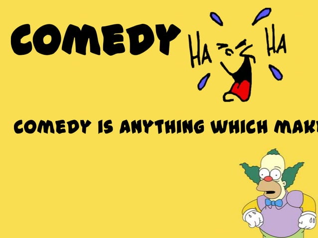 Types of comedy | PPSX