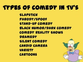 Types of comedy | PPSX