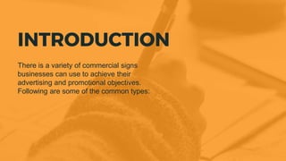 Types of commercial signs | PPT