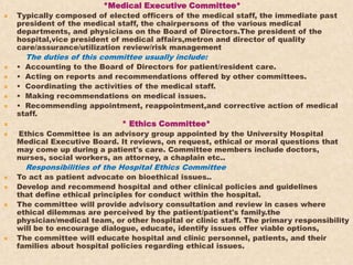 Types of committees governing health care teams | PPTX