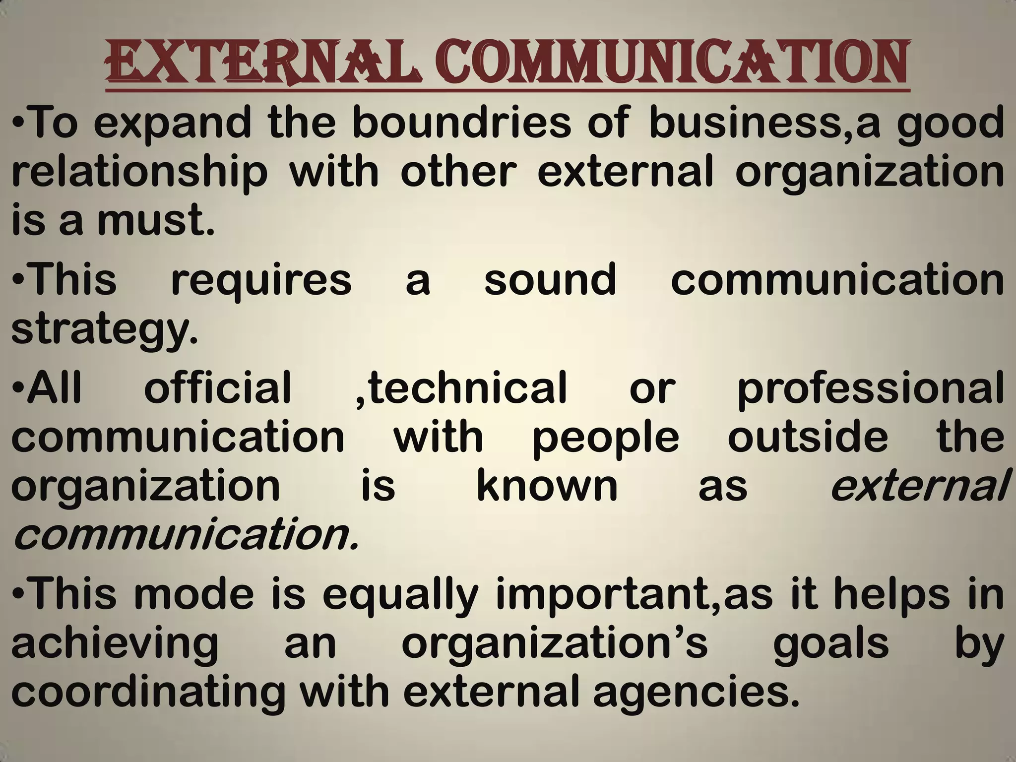 Types of business communication