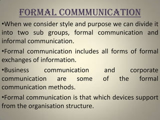 Types of business communication | PPTX