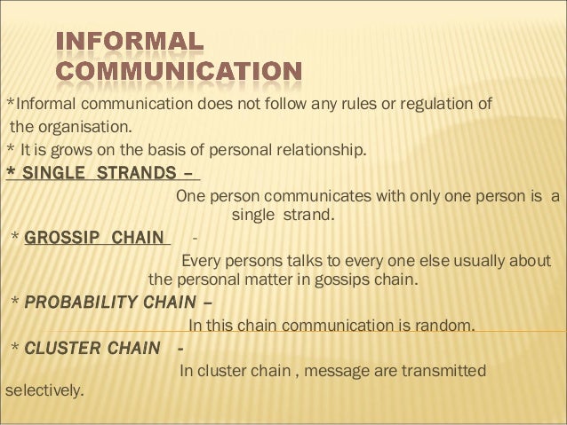 Types Of Informal Communication PPT Formal Vs. Informal