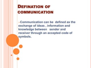 Types of communication | PPTX