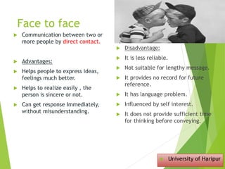 Types of communication | PPTX