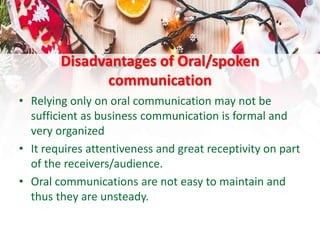 Types of communication | PPTX